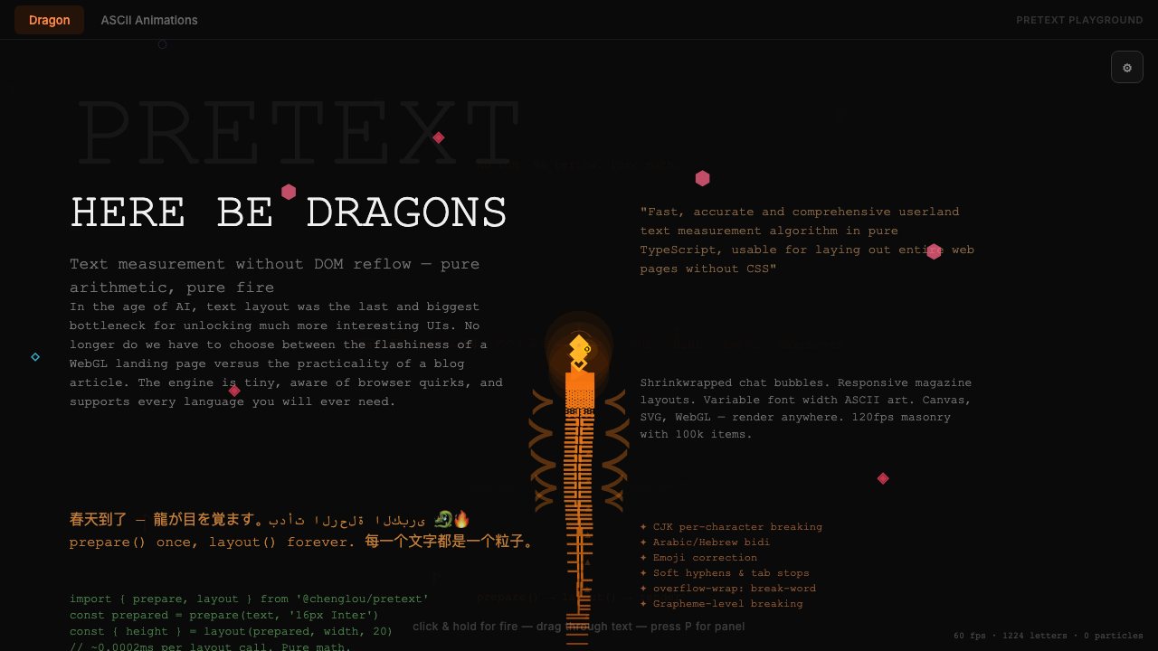 Pretext Playground — Interactive Text Layout Sandbox | Try Pretext Online